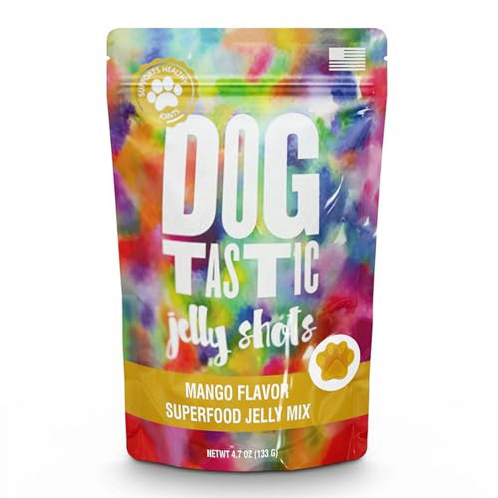 Dogtastic Jelly Shots Gelatin Mix for Dogs Mango Flavor 4.7oz - Walmart.com