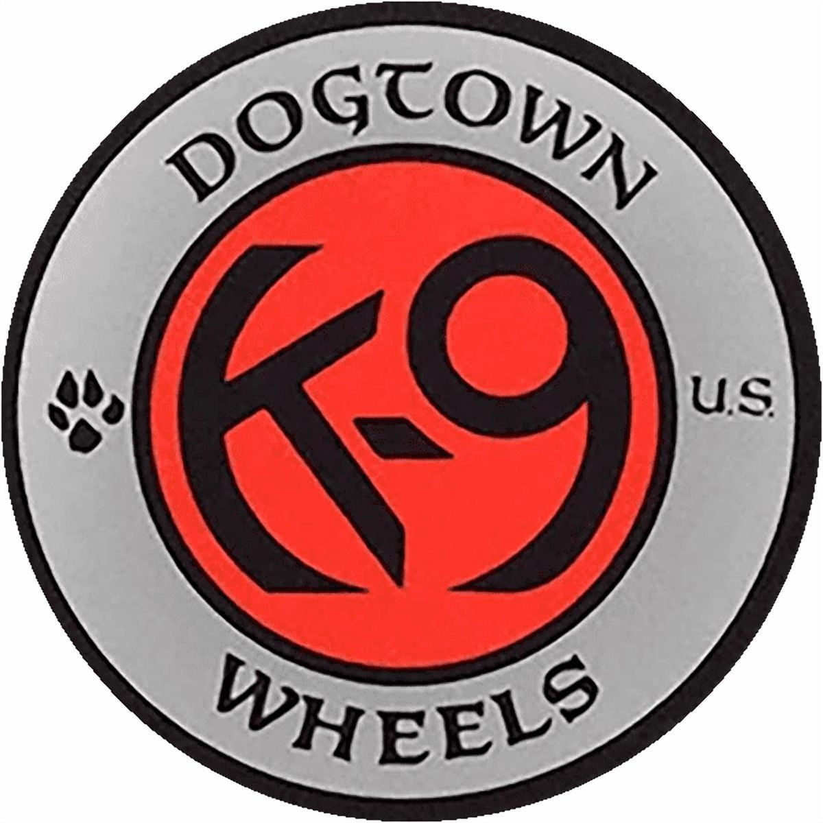 Dogtown K9 Wheels 3" Decal Silver/Red - Walmart.com