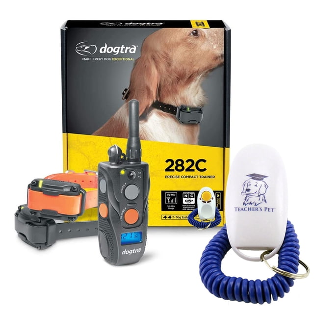 Dogtra 282C 2-Dog Training E-Collar with Clicker, Waterproof, 127-Level ...