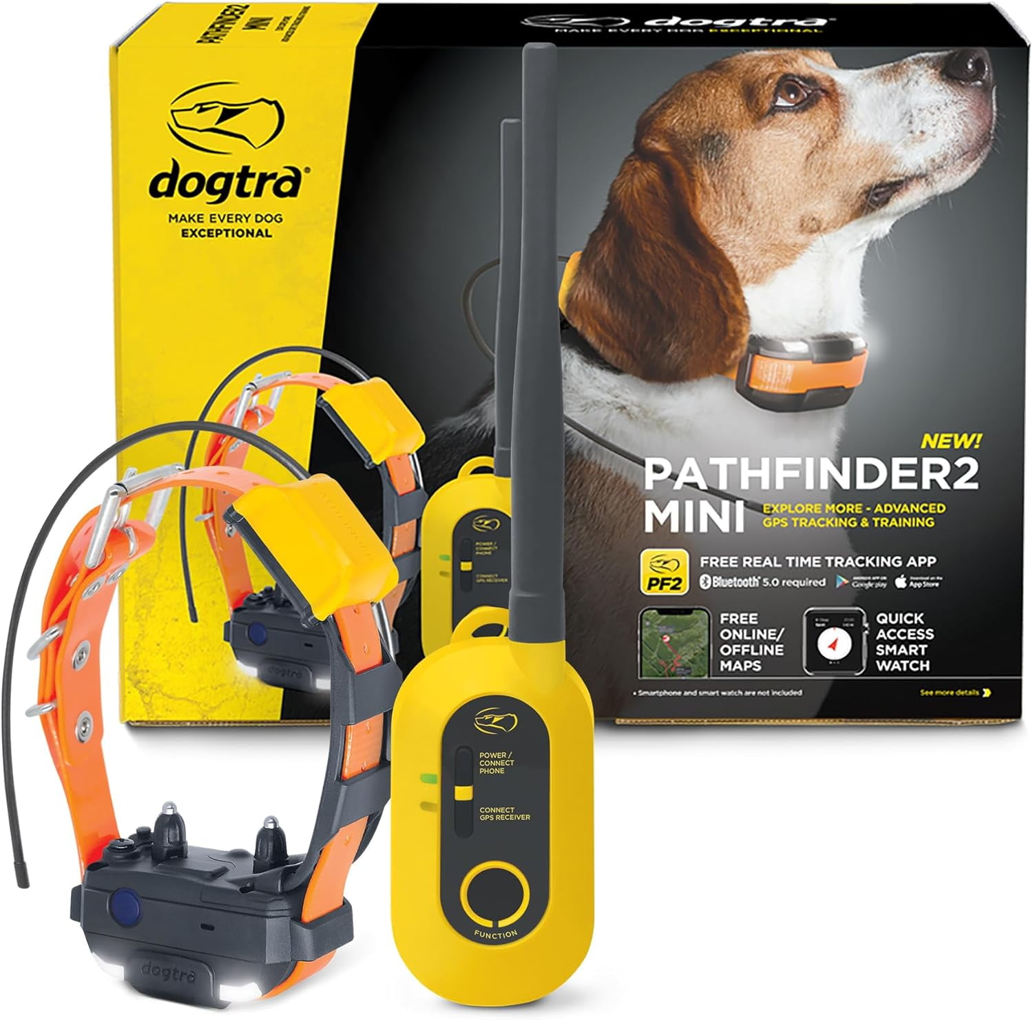 Dogtra PATHFINDER2 MINI: GPS Dog Tracking & Training System - Yellow ...