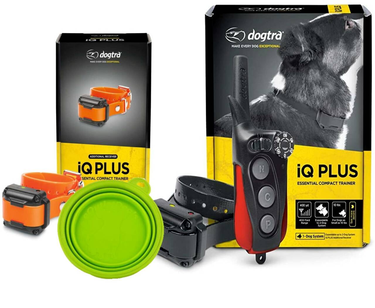 Dogtra iQ Plus – Rechargeable Waterproof 400-Yard Remote 1-2 Dog ...