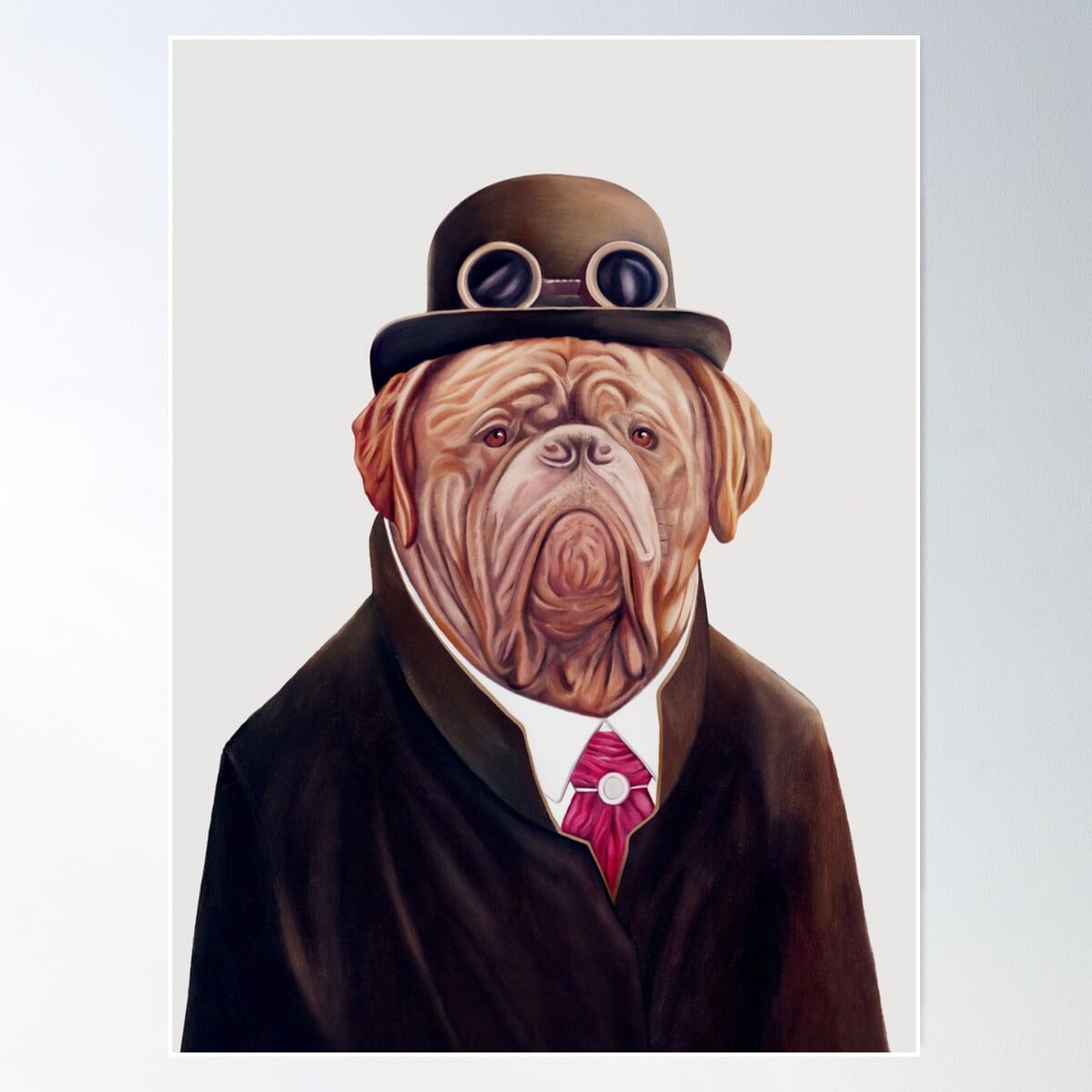 Dogue De Bordeaux Poster Wall Art, Modern Wall Decor For Living Room ...
