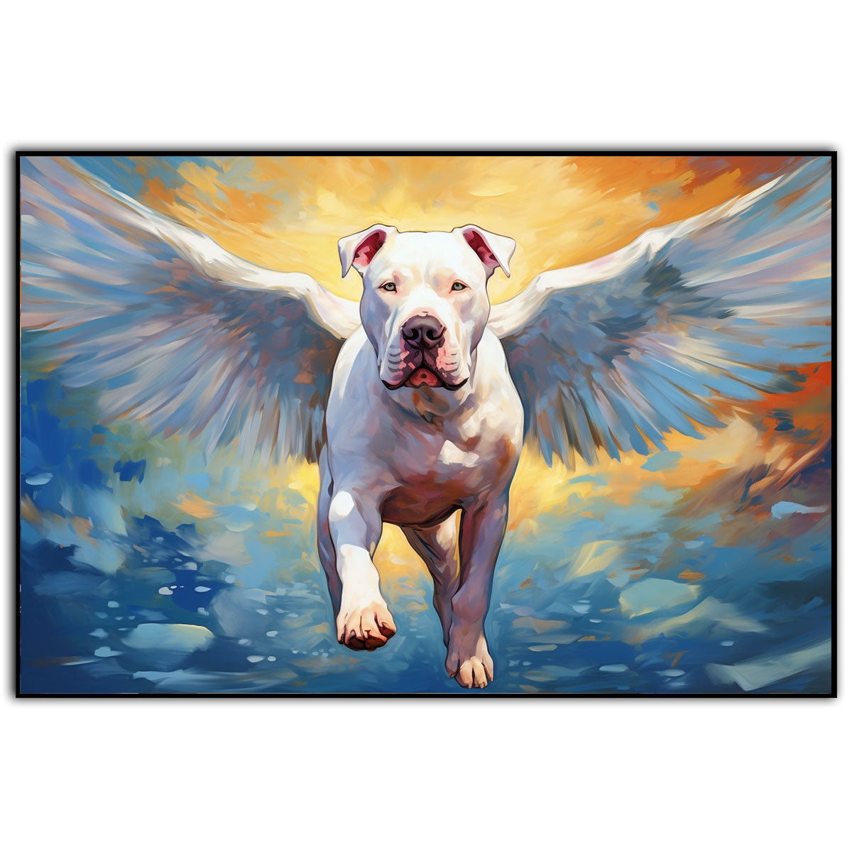 Doguede Bordeaux Dog Painting Memorial Canvas, Dog Breeds Canvas, Pet ...