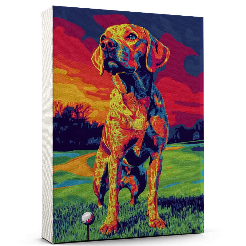 Doguede Bordeaux Dog Stretched Canvas Size 8x12 Golf Canvas – Cute ...