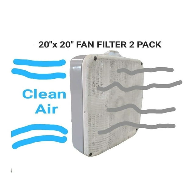 Dogwood Boutique Box Fan Filter Electrostatic 20" x 20'' - Walmart.com