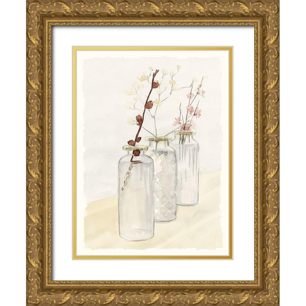 Dogwood Portfolio 14x18 Gold Ornate Wood Framed with Double Matting ...