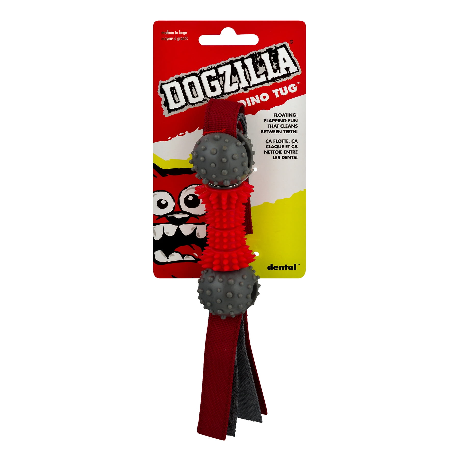 Dogzilla Dino Tug Floating Dog Toy, Medium To Large - Walmart.com