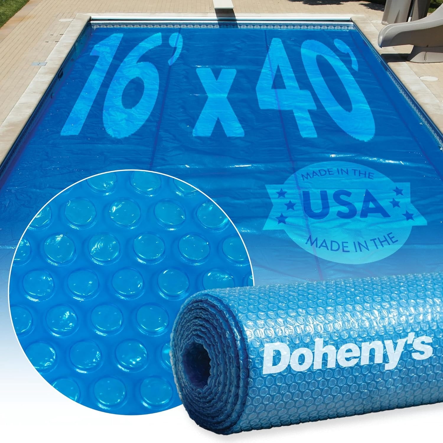 Doheny's Clear-Tek Micro Bubble Solar Pool Cover for Inground Swimming ...