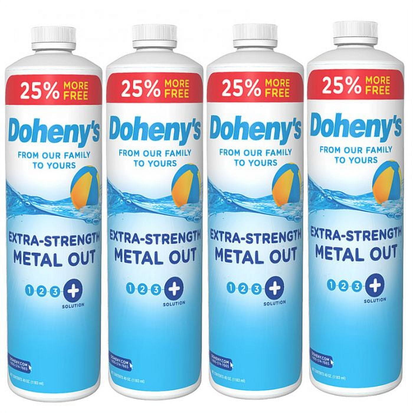 Doheny's Extra Strength Metal Out - 4 x 40 oz. Bottle for Stains, Scale ...
