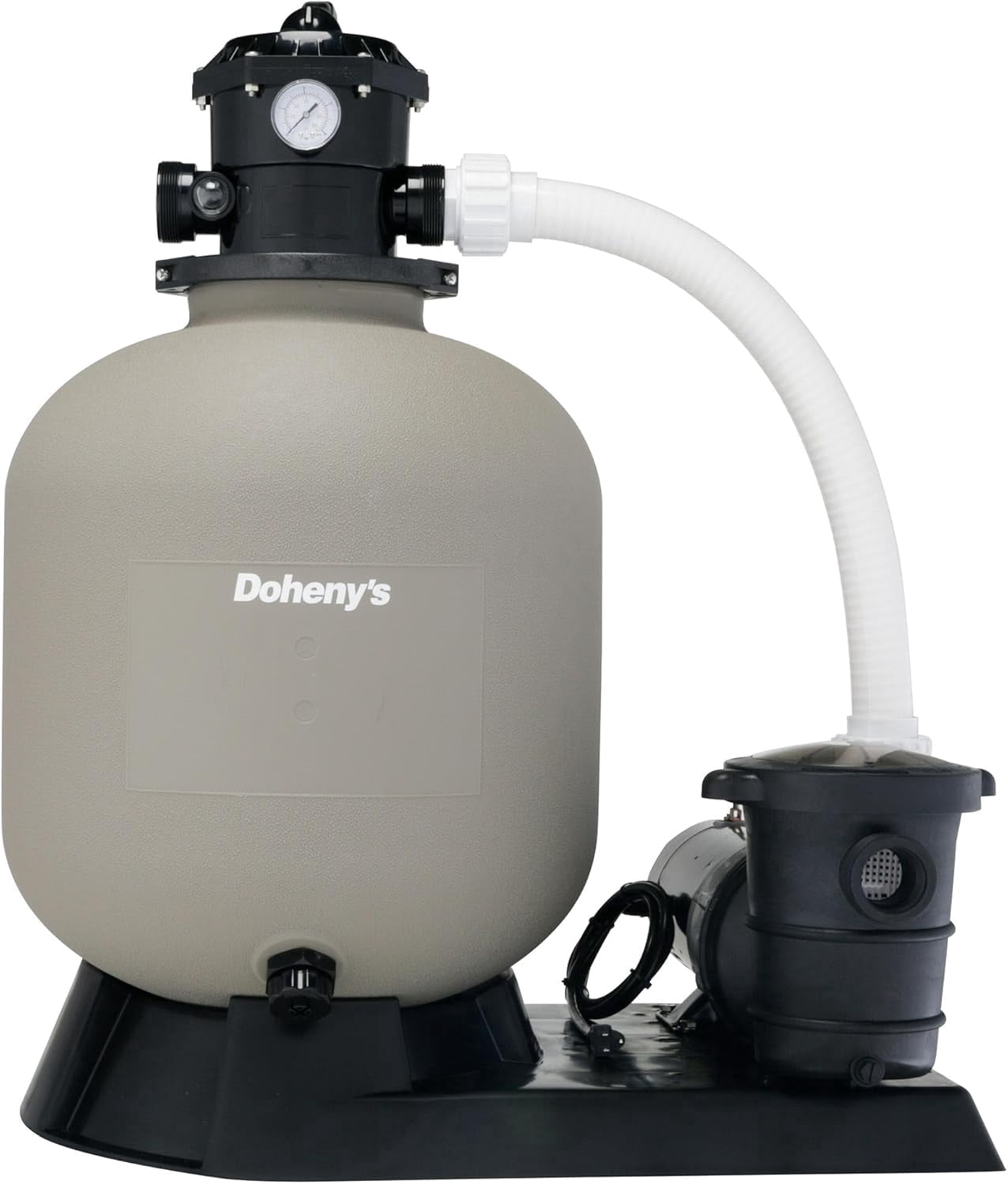 Doheny’s Pool Pro Sand Filter, 19 in. Tank with Multiport Valve, Above ...