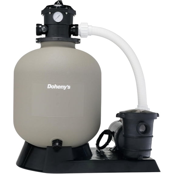 Doheny’s Pool Pro Sand Filter, 19 in. Tank with Multiport Valve, Above ...