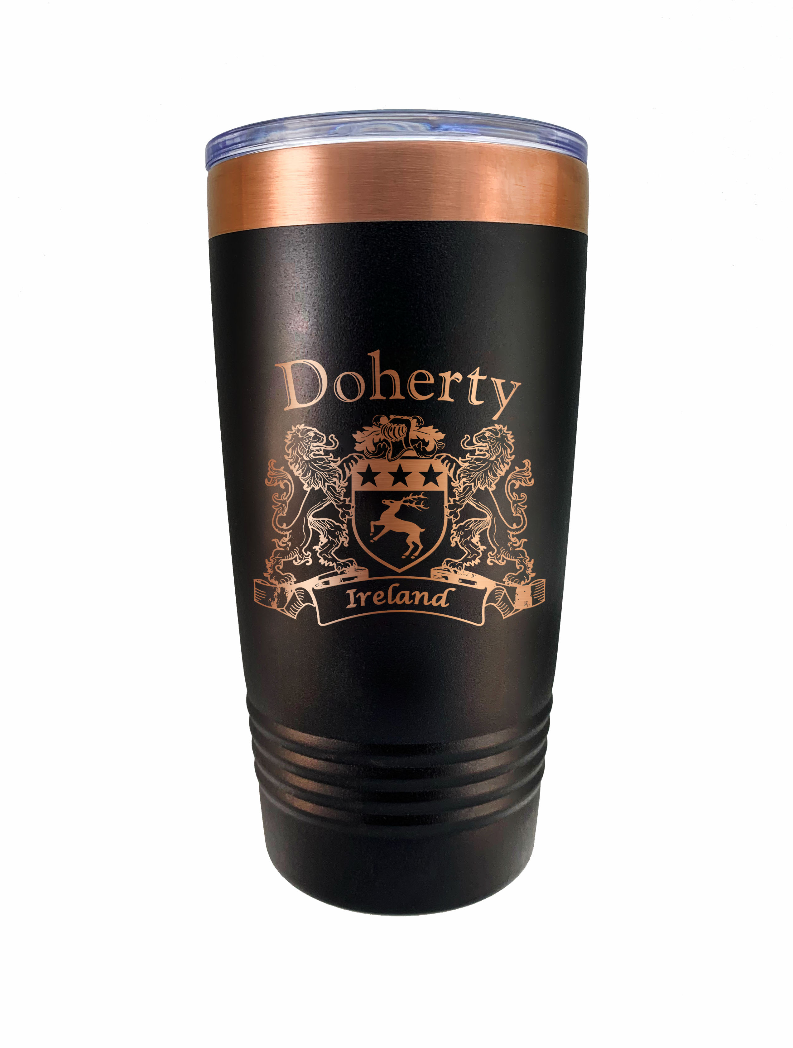Doherty Irish Coat of Arms Black Travel Mug - Walmart.com