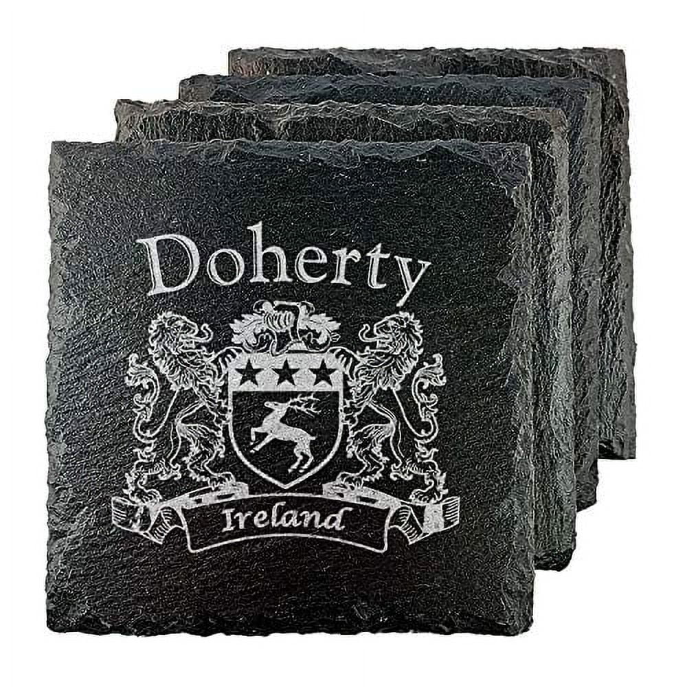 Doherty Irish Coat of Arms Slate Coasters - Set of 4 - Walmart.com
