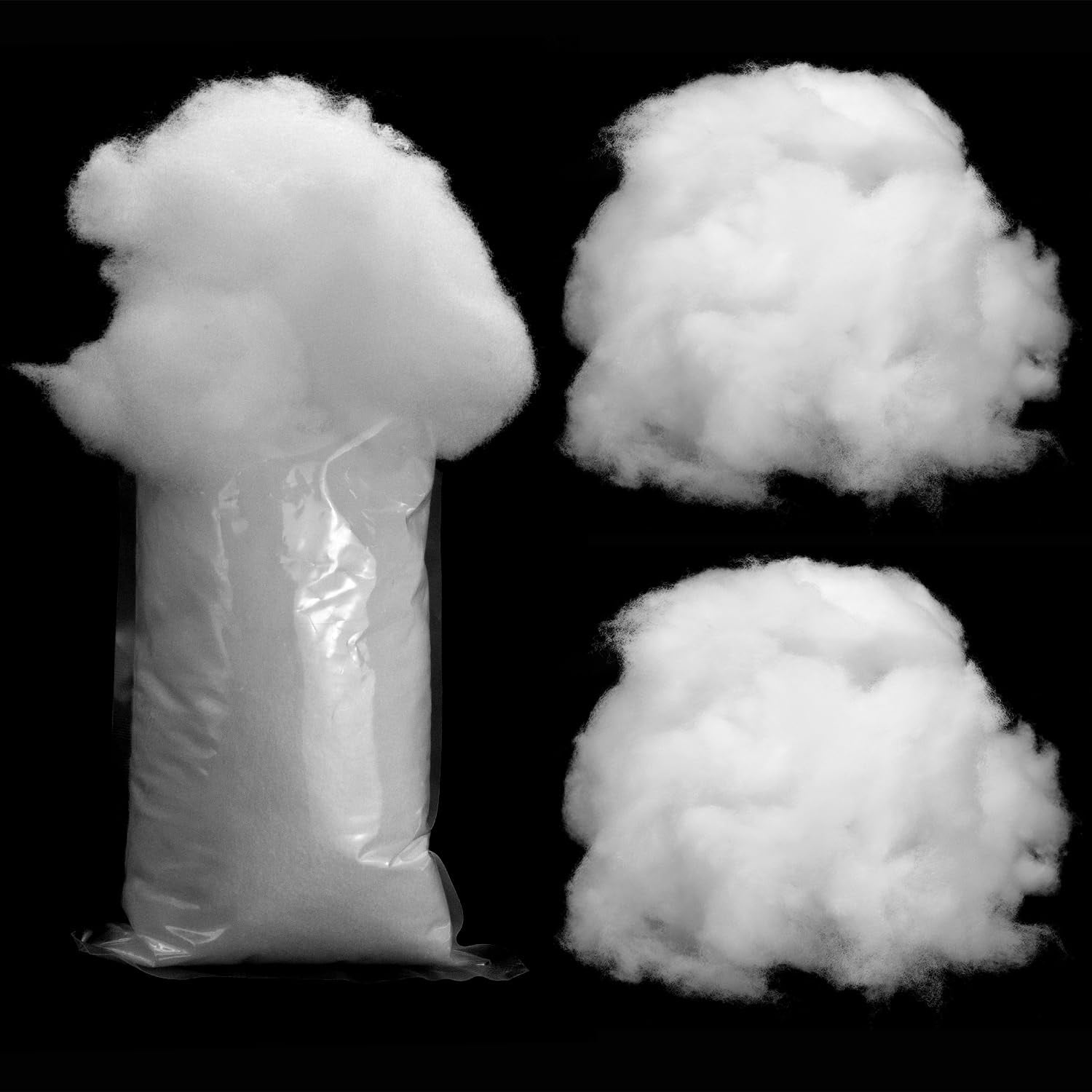 Dohia Christmas Fake Snow Decor White Fiber Artificial Snow Fluffy Cotton Snow for Christmas ...