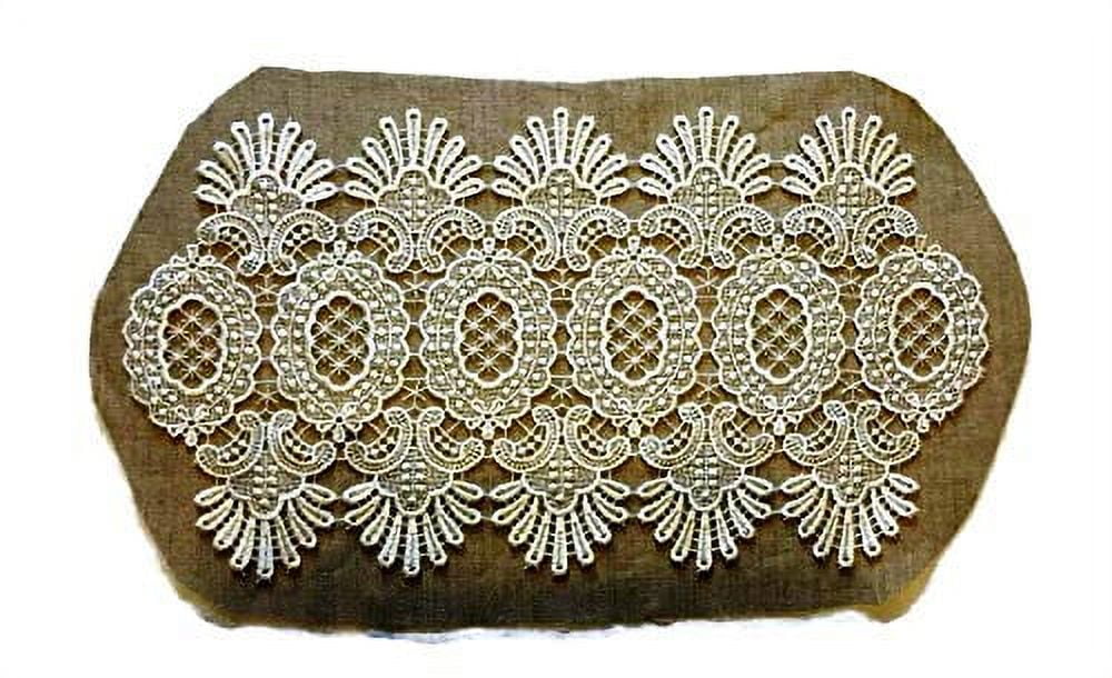 Doily Boutique Doily in Ivory Victorian Lace Size 24 x 10 inches ...