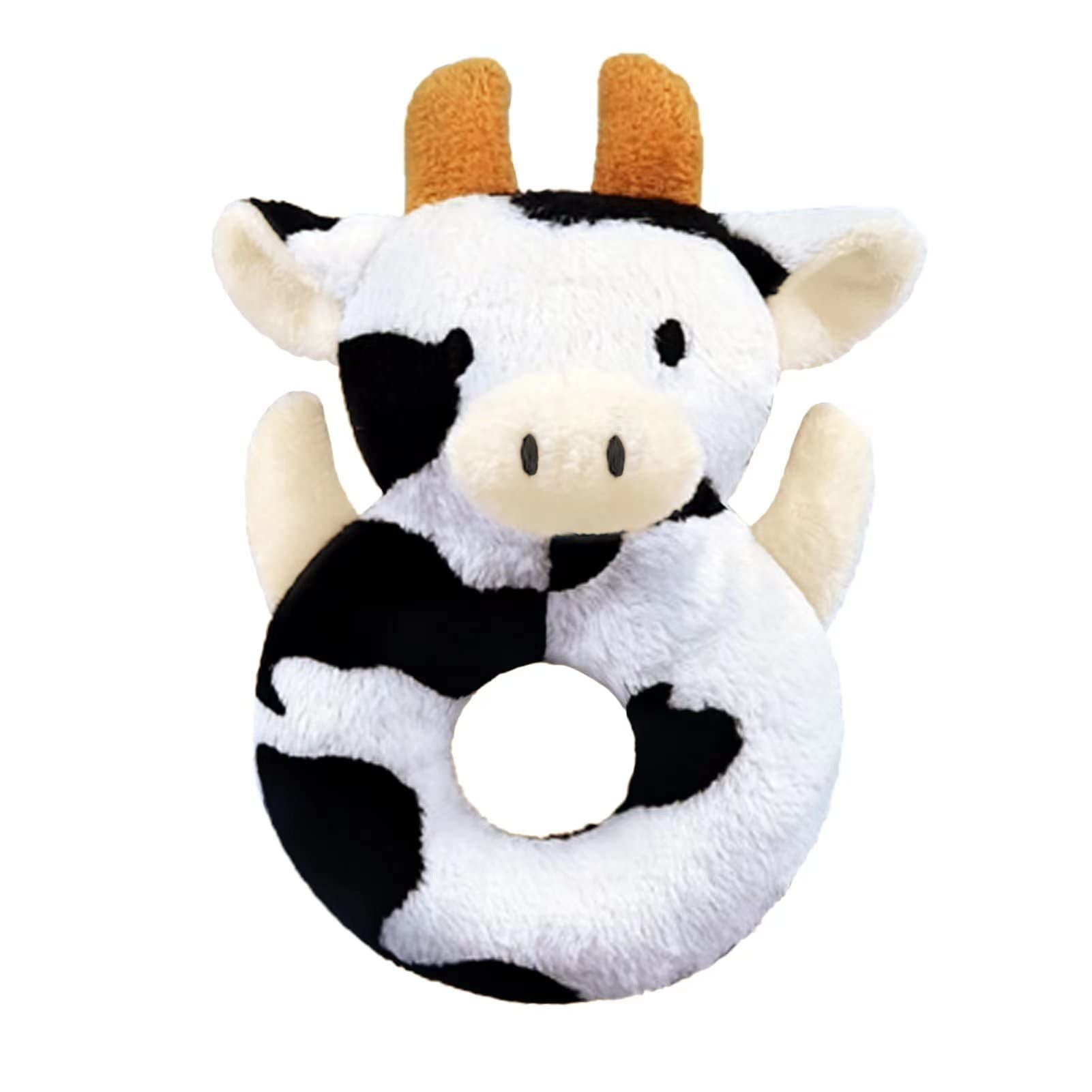 Doindute Baby Cow Soft MMF7 Rattle Toy, Dairy Cattle Plush Infant ...