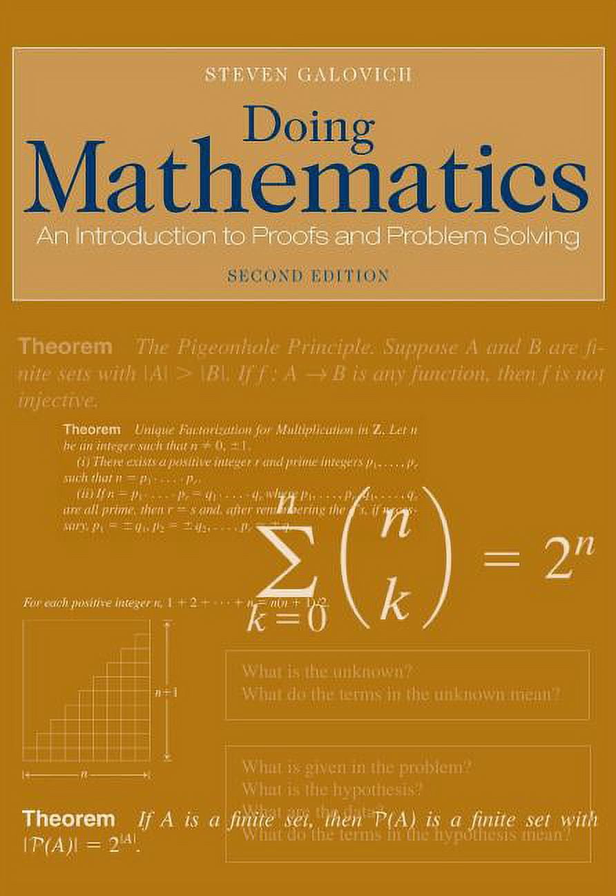 Doing Mathematics: An Introduction to Proofs and Problem-Solving - Walmart.com