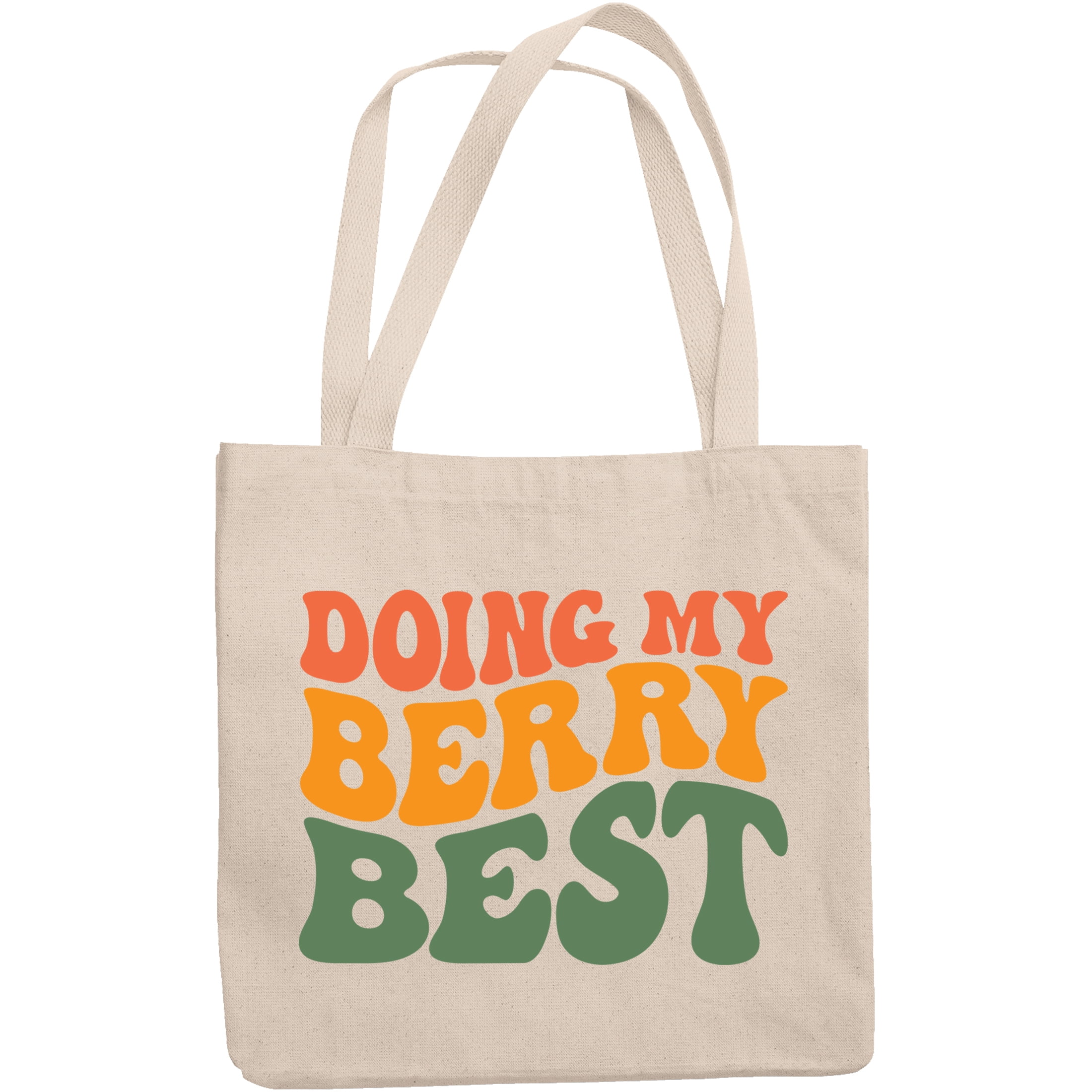 Doing My Berry Best, Pun Quote, Groovy Retro Wavy Text Merch Gift, 12oz ...