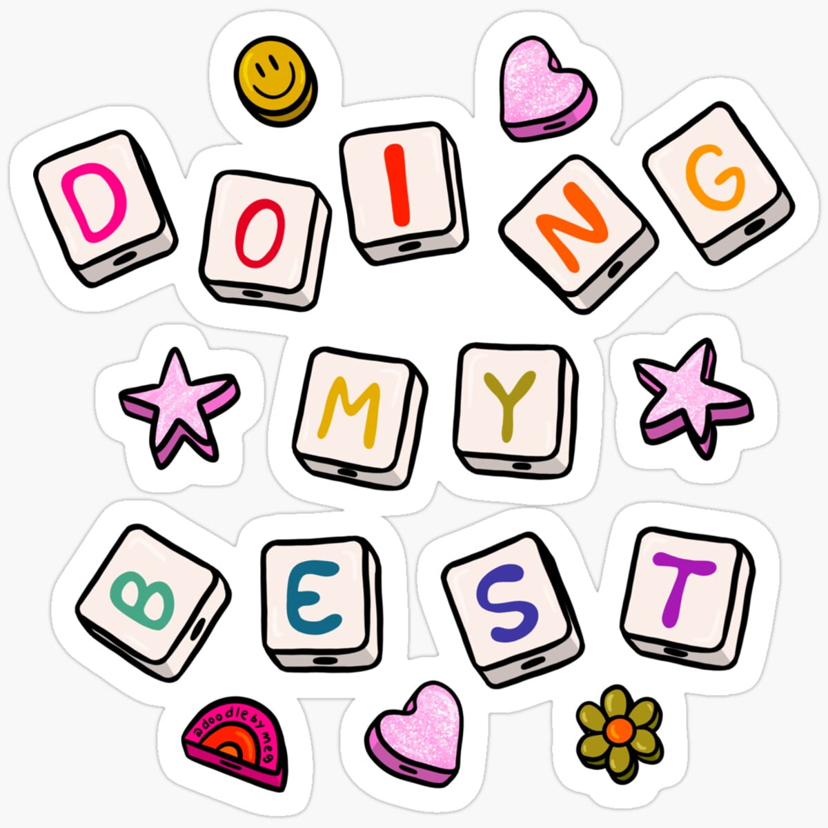 Doing My Best Sticker. Gift For You - Decorate Laptops, Water Bottles ...