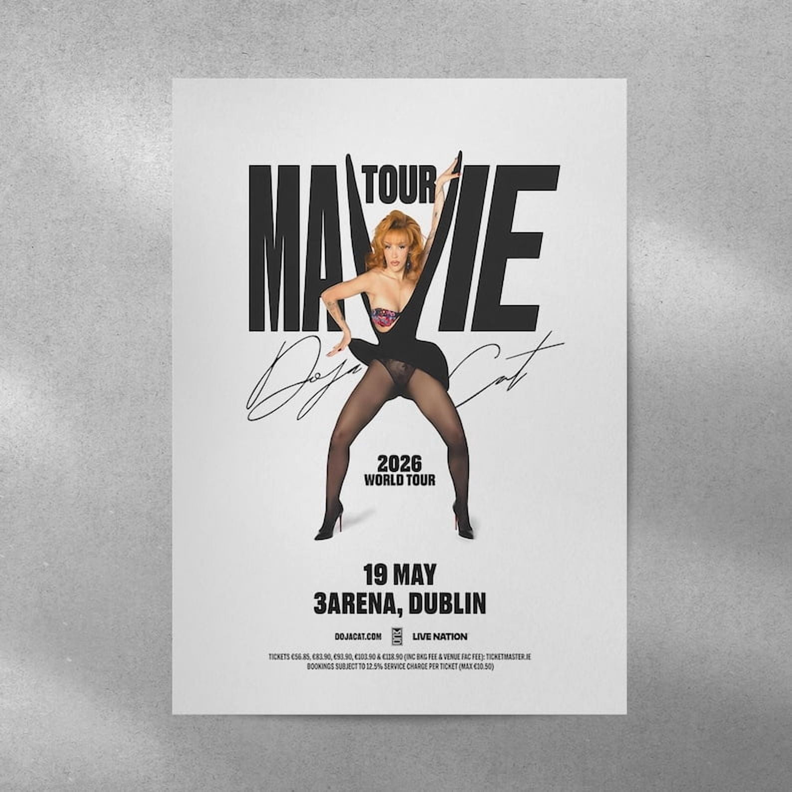 Doja 2026 World Tour Poster Print – MAVE Tour Music Poster, Album Cover ...