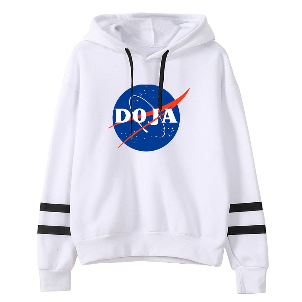 Doja Cat Logo Merch Hoodies Pocketless Parallel Bars Sleeve Sweatshirt ...