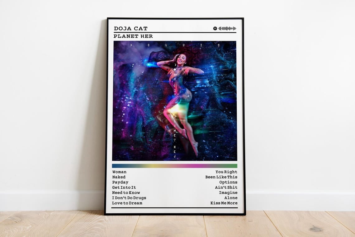Doja Cat Planet Her Album : Matte Finish Wall Art, Stretched Canvas ...