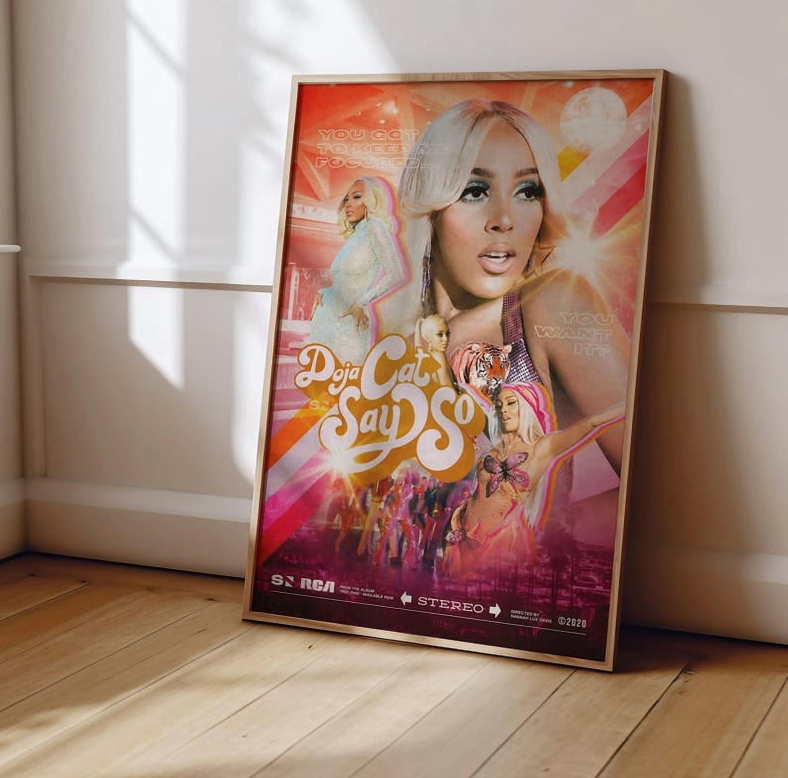Doja Cat Say So Poster – Pop Music Album Art, Colorful Concert Poster ...