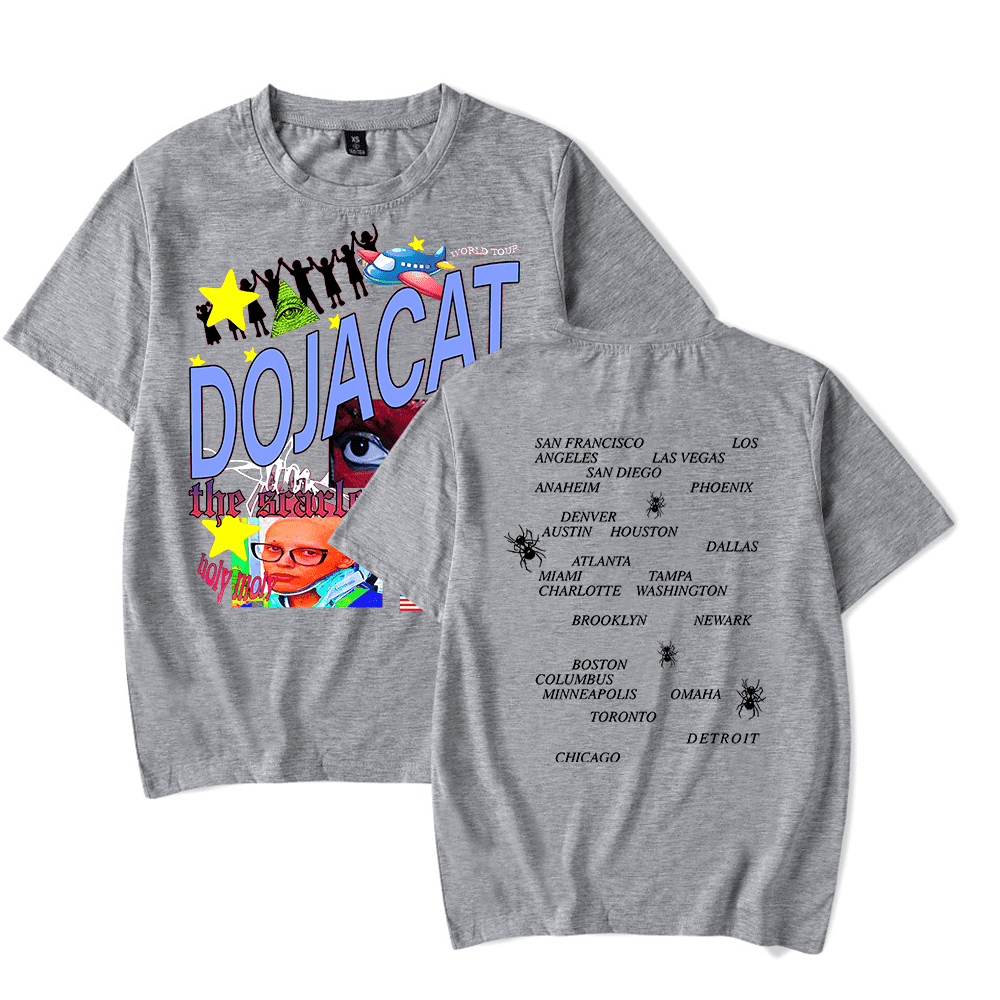 Doja Cat T shirt The Scarlet Tour Merch Unisex Short Sleeve Casual ...