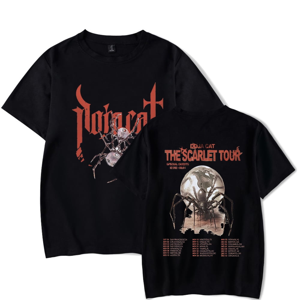 Doja Cat The Scarlet Tour 2025 Merch T-shirt short sleeved unisex ...