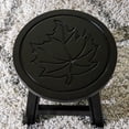 Dokea Carved Wooden Step Stool - Maple Leaf, Espresso - 10"H - Walmart.com