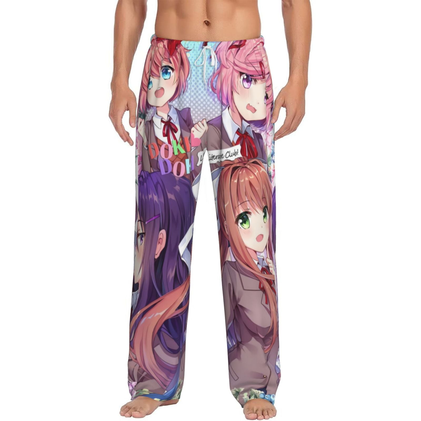 Doki Doki Literature Club Anime Cartoon All-Over Print Men'S Black ...