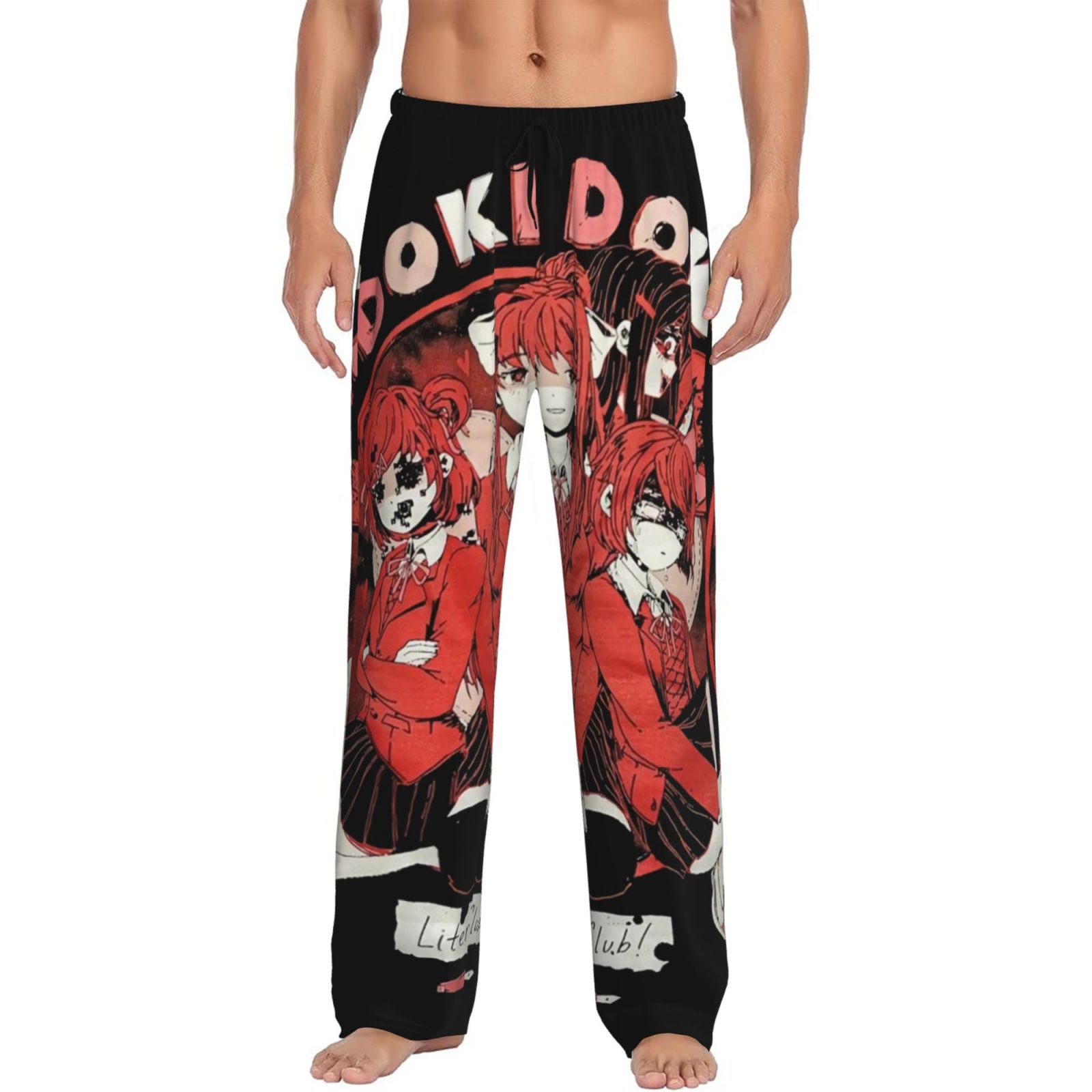 Doki Doki Literature Club Anime Cartoon All-Over Print Men'S Black ...