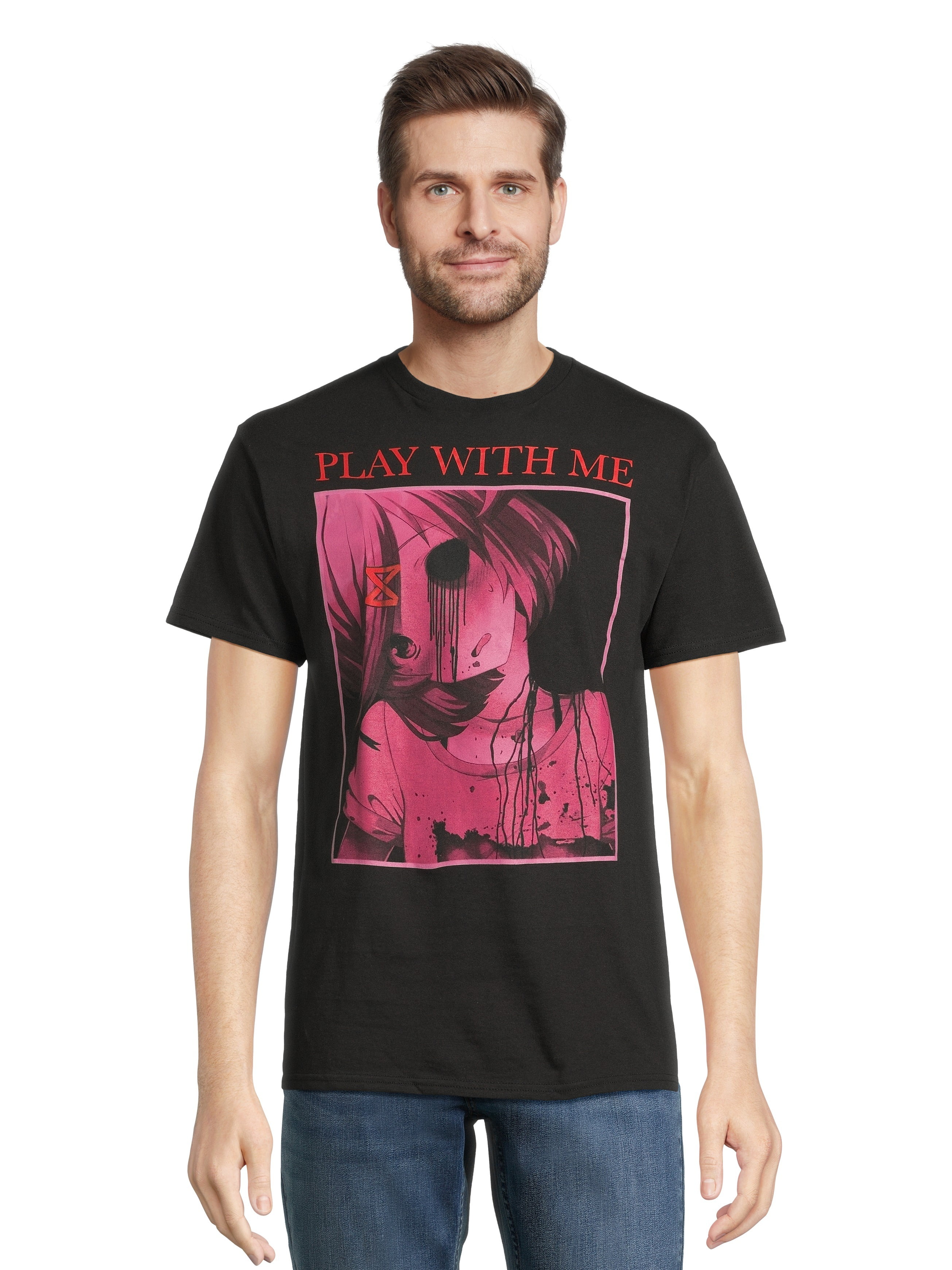 Doki Doki Literature Club Men's & Big Men's Play With Me Cotton Graphic ...