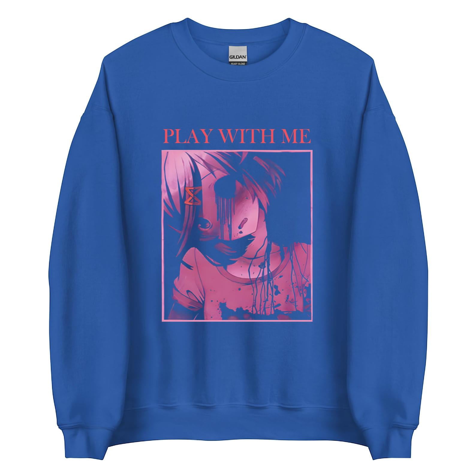 Doki Doki Literature Club Men's Play with Me T-Shirt S-5XL Black ...