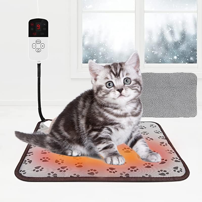 Dokinfish Pet Heating Pad, Electric Dog and Cat Thermal Mat,Adjustable ...