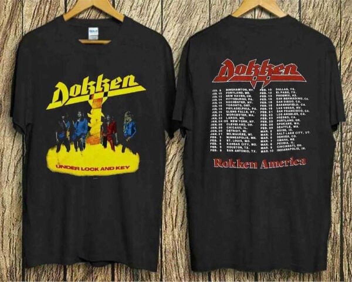 Dokken 1985 Under Lock And Key T Shirt - Walmart.com