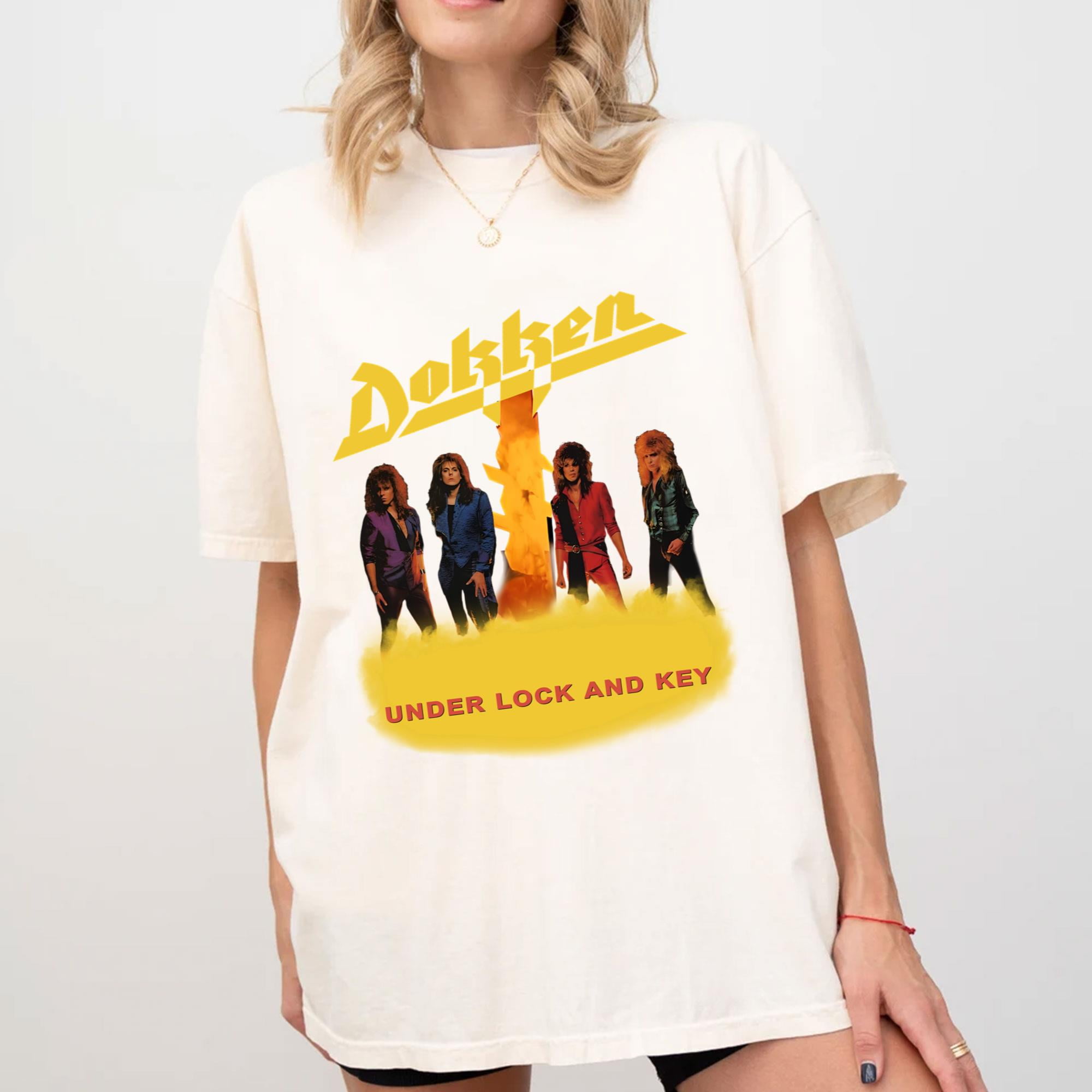 Dokken T-Shirt, Dokken Under Lock And Key Tour 1985 Unisex S-5XL - Walmart.com