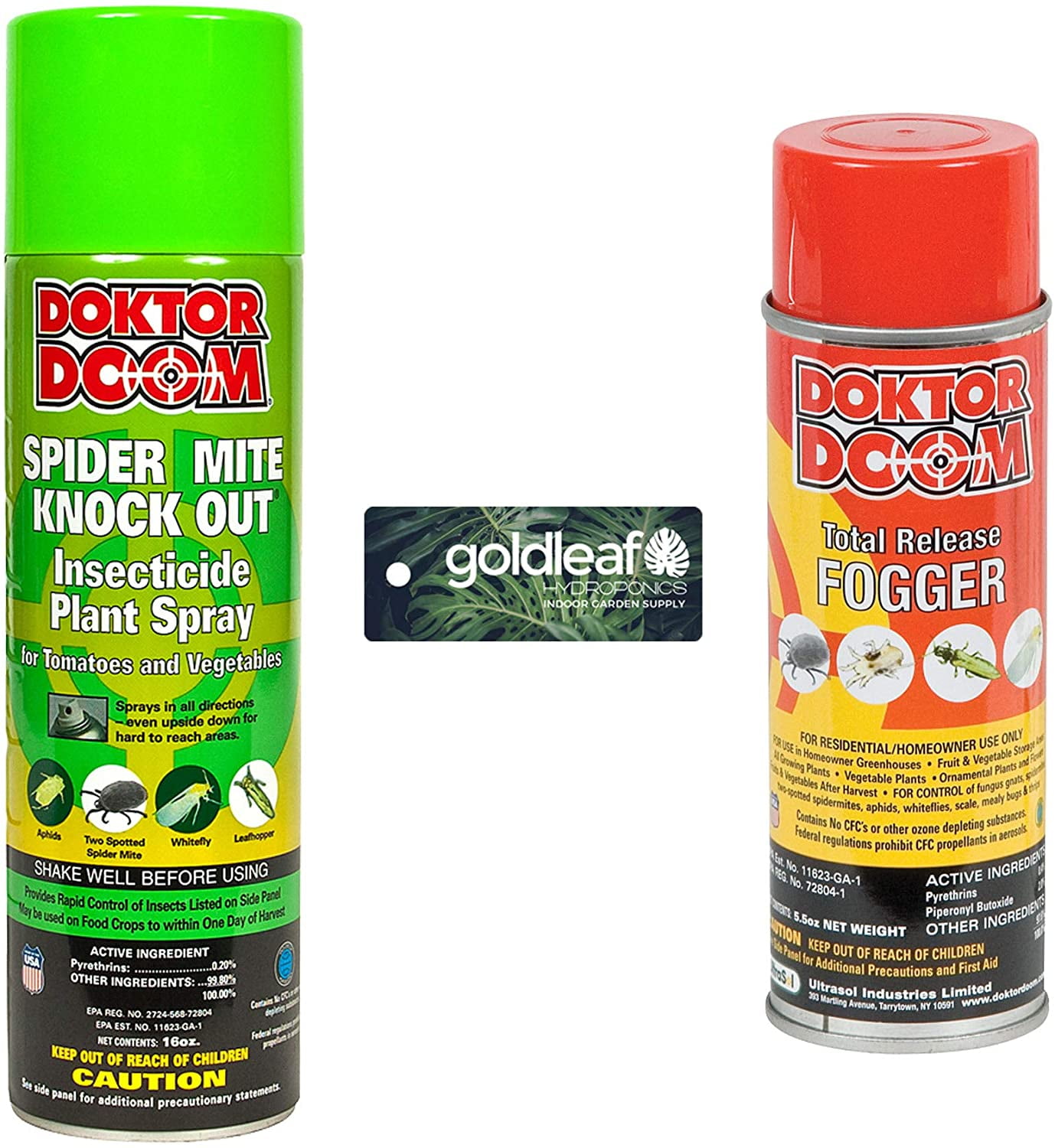 Doktor Doom Spider Mite Knockout 16oz & Total Release Fogger 3oz Combo ...