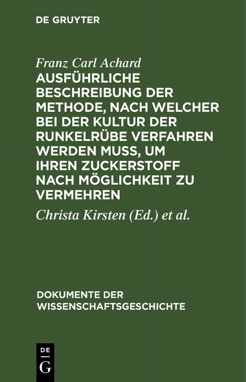 Dokumente Der Wissenschaftsgeschichte AusfÃ¼hrliche Beschreibung Der ...
