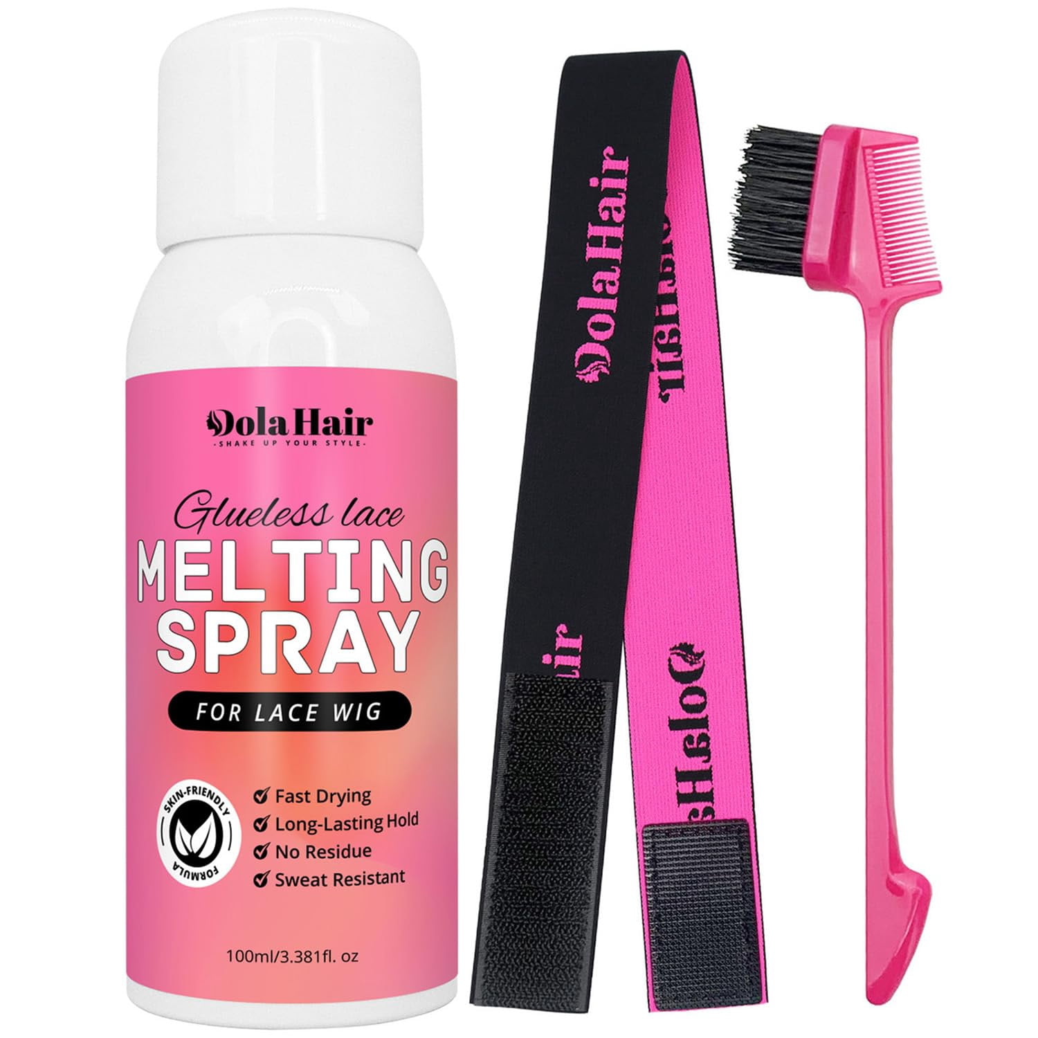 Dolahair Lace Melting Spray JKF25 for GlueLess Wigs Bond Melting Spray ...