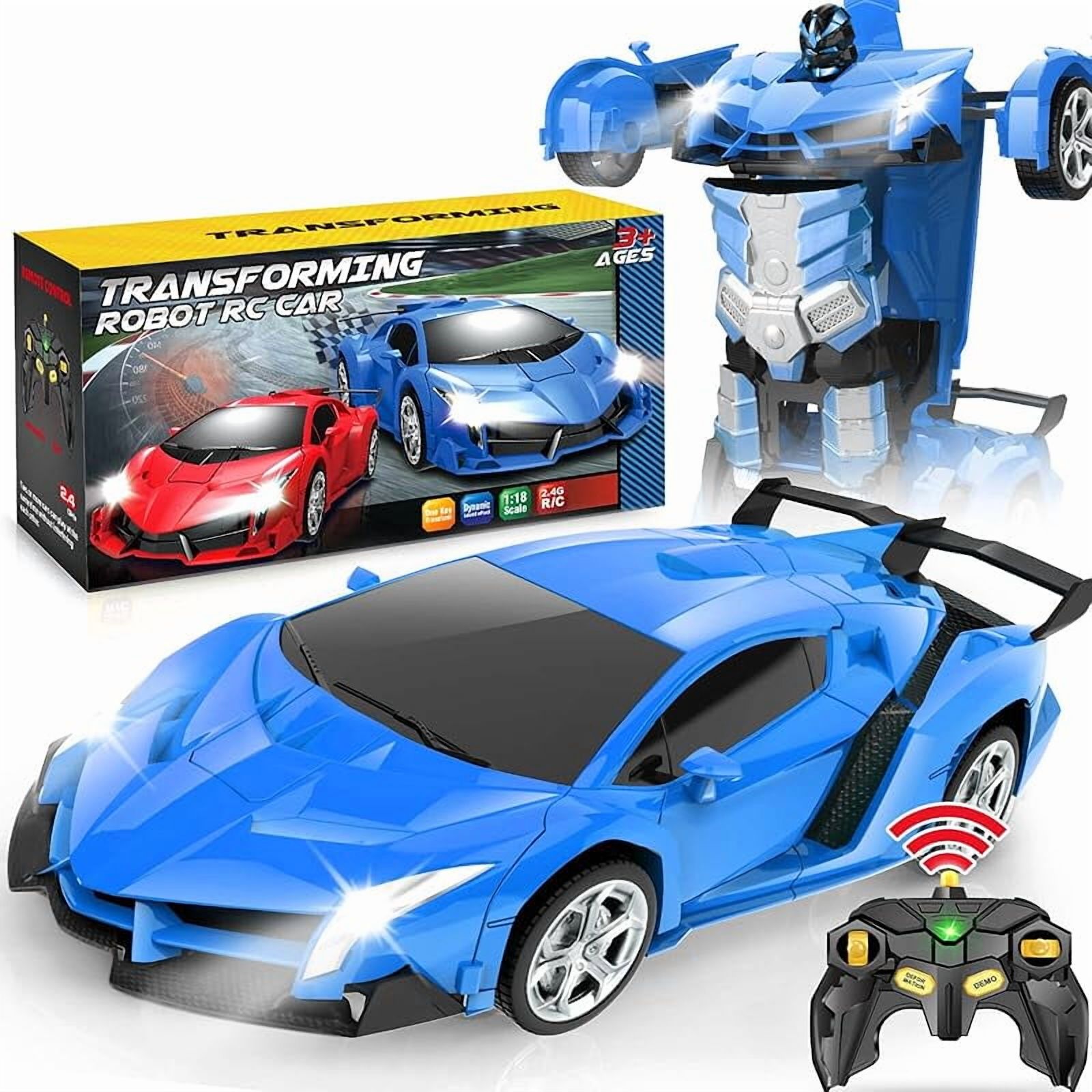 Dolanus Remote Control Car - Transform Robot RC Cars, Toys for Ages 5-7 ...