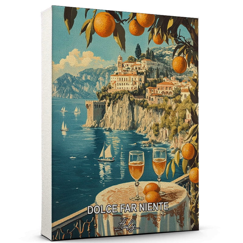 Dolce Far Niente Travel Global Destination Canvas – Italy Canvas – Celebrate Your Favorite ...