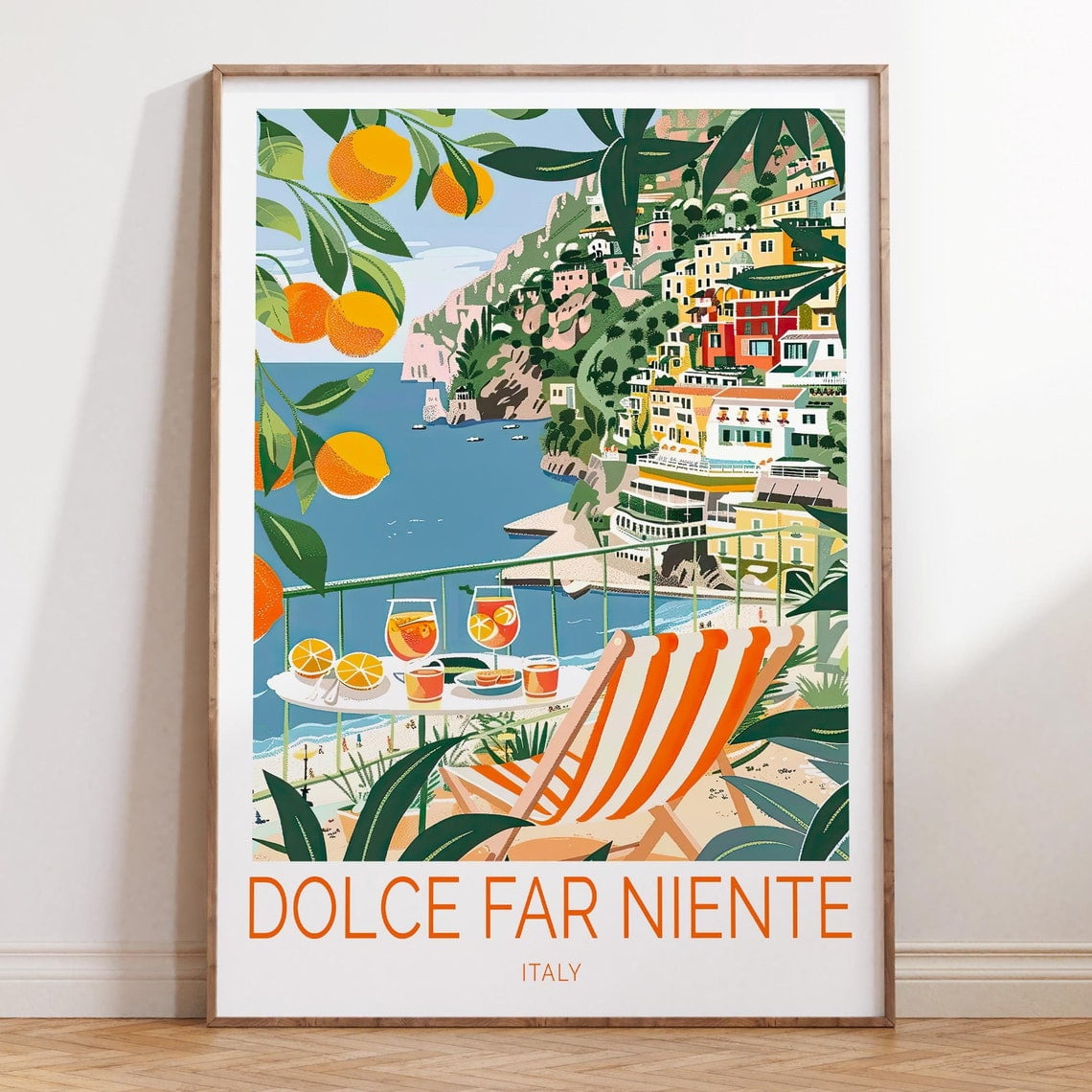 Dolce Far Niente Travel Poster, Italy Dolce Far Niente Wall Art, Italy ...