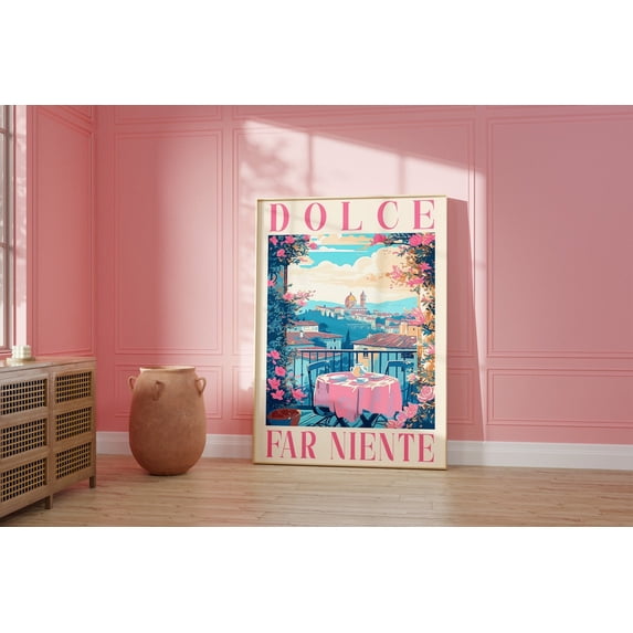 Dolce Far Niente Tuscany Poster: Florence Italy Travel Poster, Unframed ...