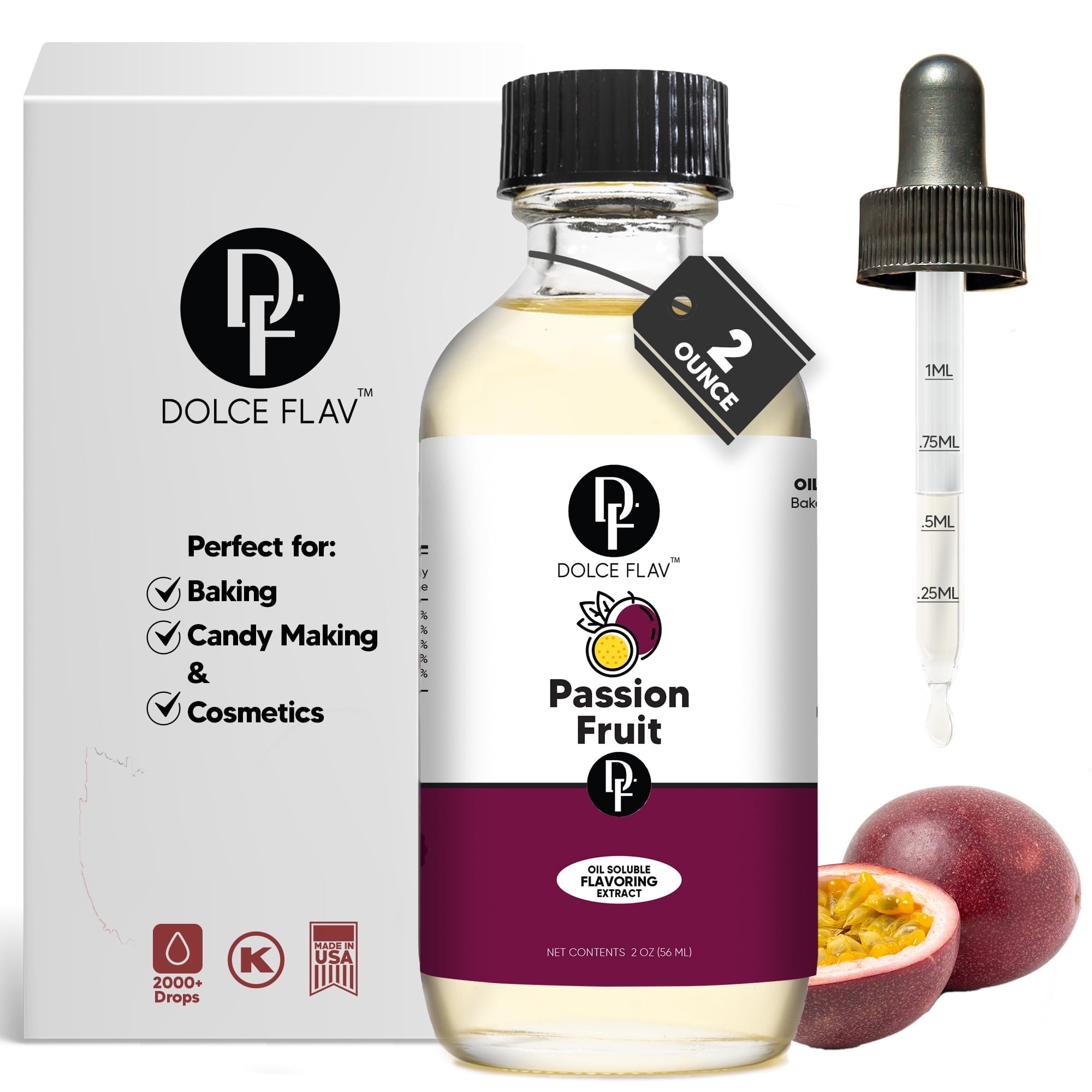 Dolce Flav - Oil Soluble Passion Fruit Flavoring 2 oz - Walmart.com