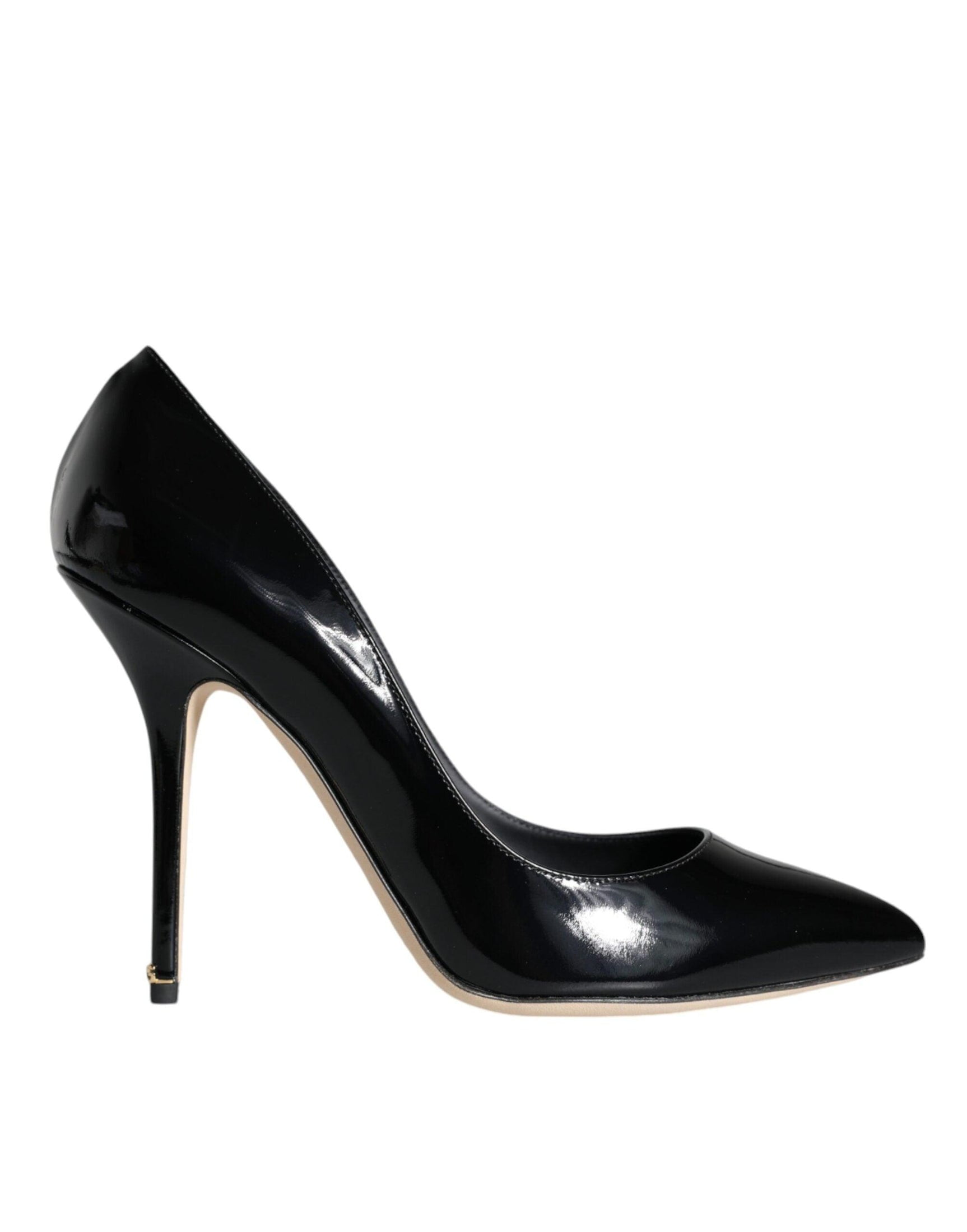 Dolce & Gabbana Black Patent Leather Bellucci Pumps Heels Shoes ...