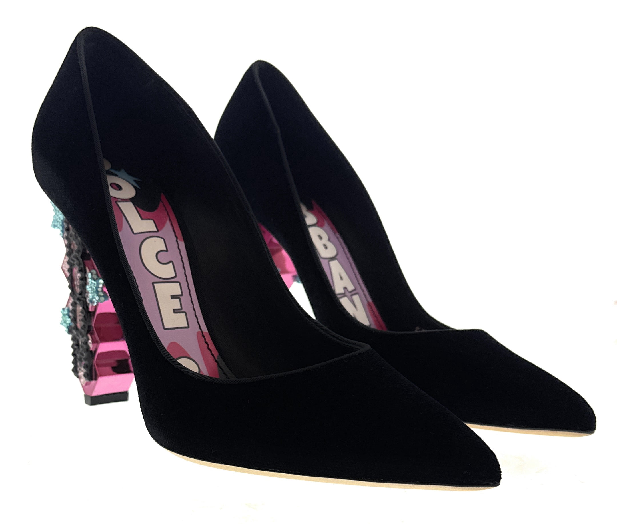 Dolce & Gabbana Black Retro Vintage Boom Heel Pumps-EU41 for womens ...