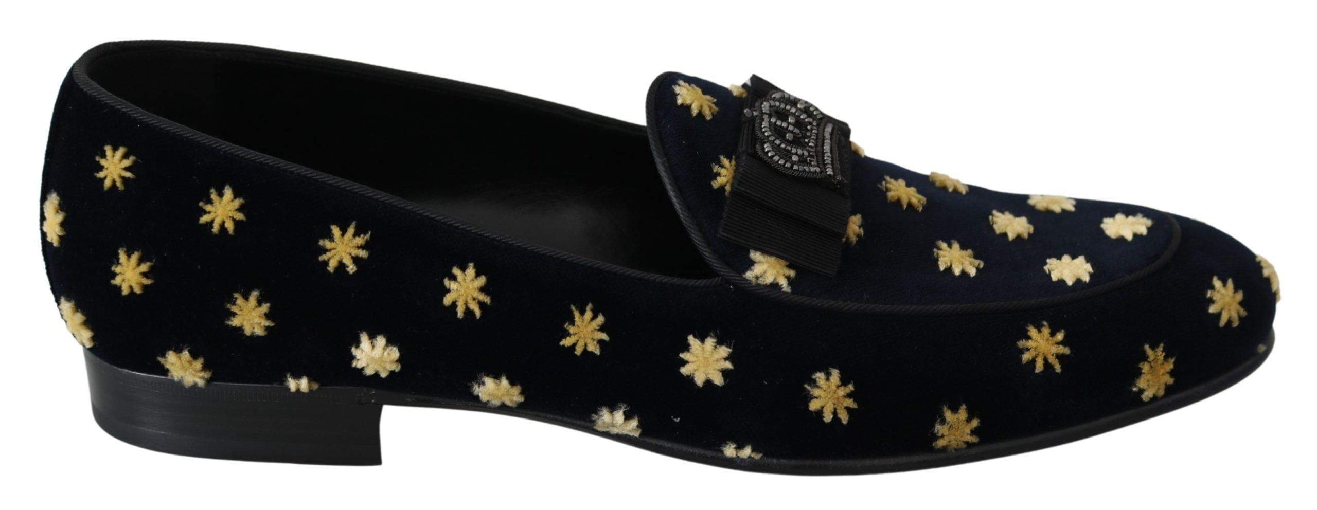 Dolce & Gabbana Blue Velvet Crown Slippers Loafers Shoes - Walmart.com