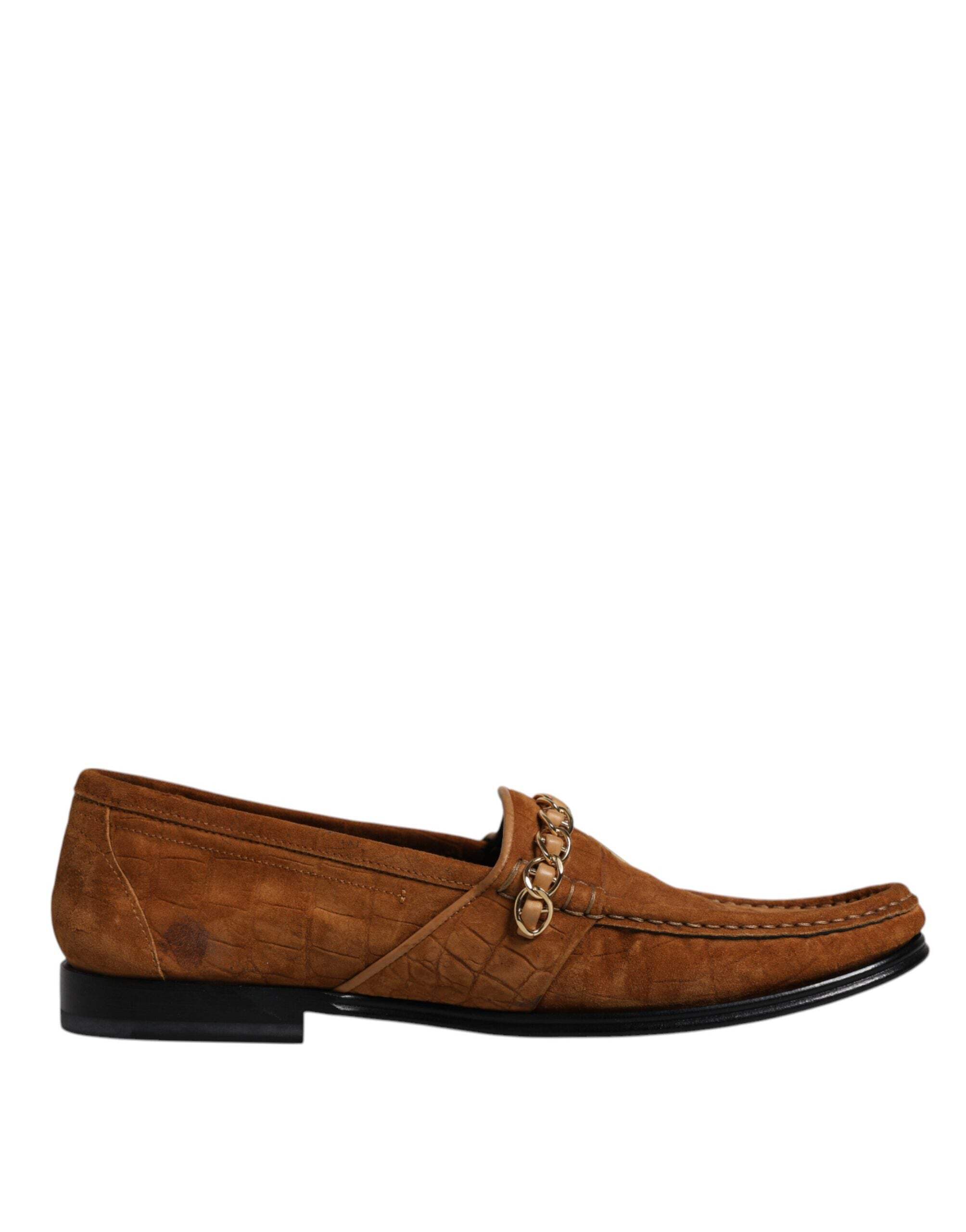 Dolce Gabbana Brown Suede Leather Loafers Dress Shoes - Walmart.com