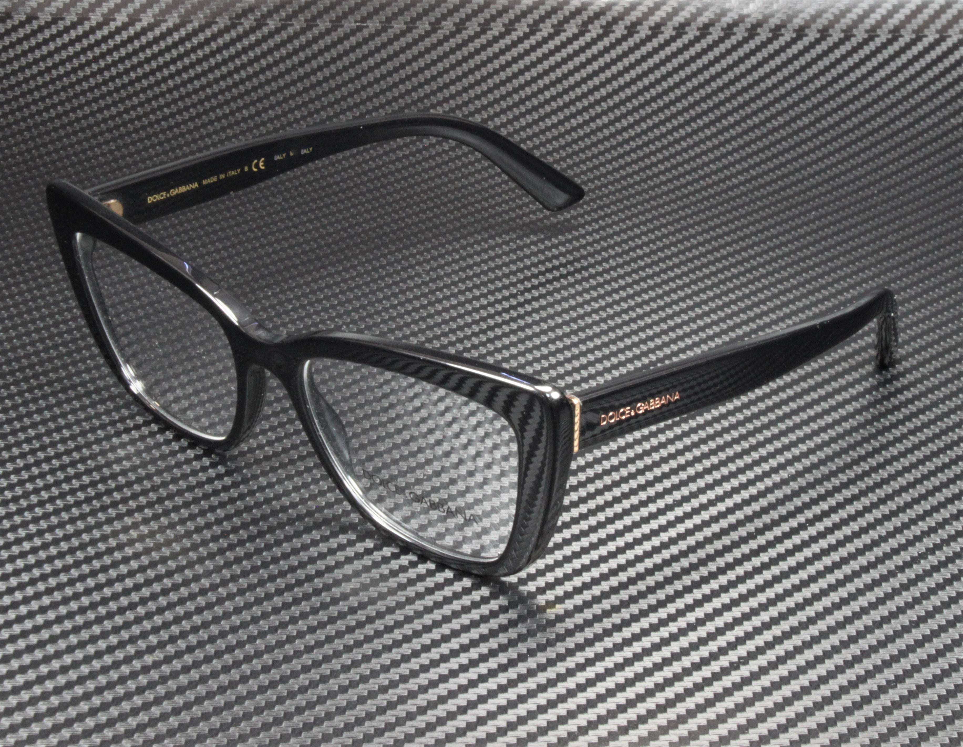 Dolce Gabbana DG3308 Black/Clear Lens Eyeglasses - Walmart.com